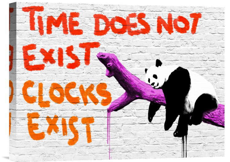 Global Gallery 'Time Does Not Exist' by Masterfunk Collective Graphic Art on Wrapped Canvas ...